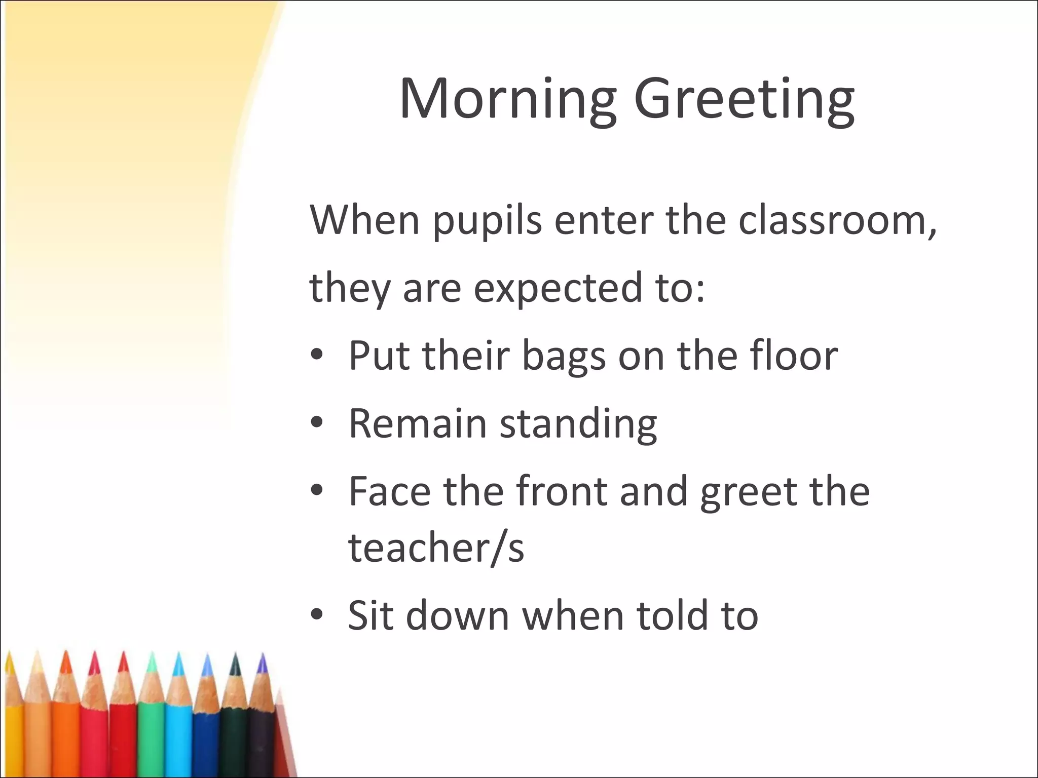 Class Routines and Procedures | PPT