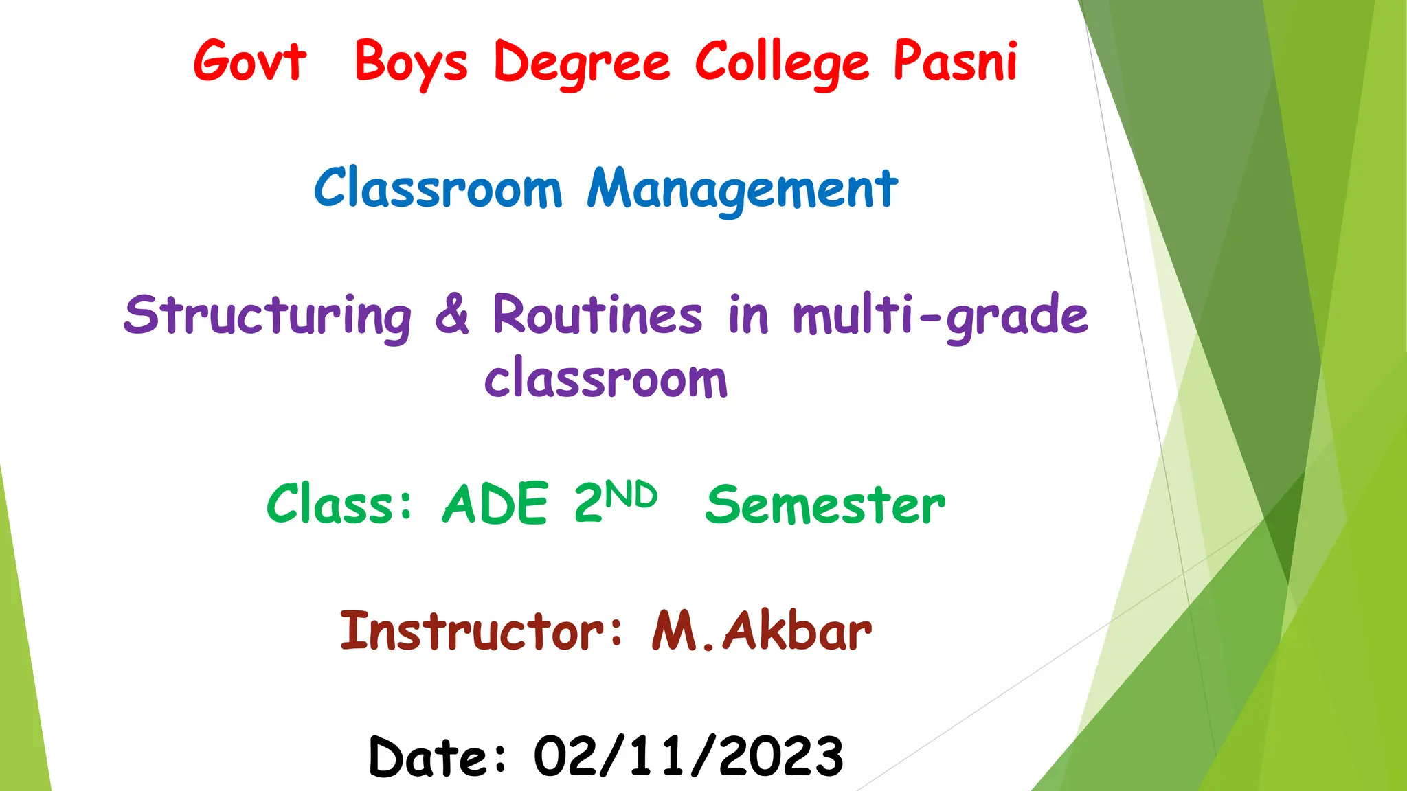 Routines and Structuring in multi grade classroom.pptx | Homework and ...