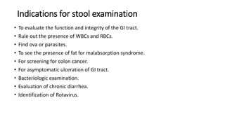 ROUTINE STOOLE EXAMINATIN | PPTX