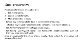 ROUTINE STOOLE EXAMINATIN | PPTX