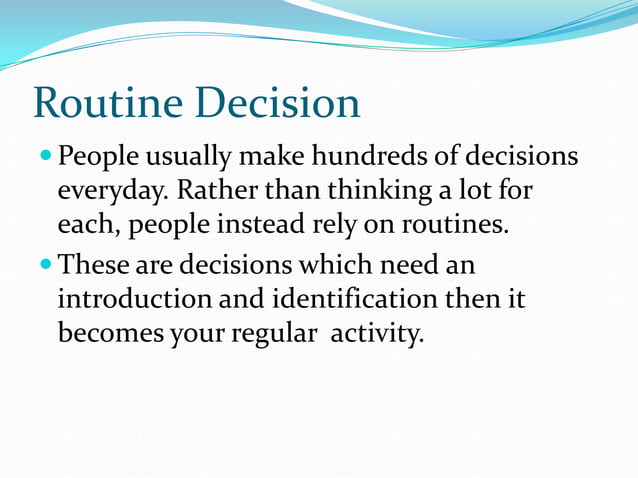 Routine & strategic decisions, | PPT