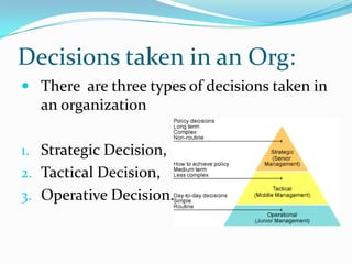 Routine & strategic decisions, | PPT