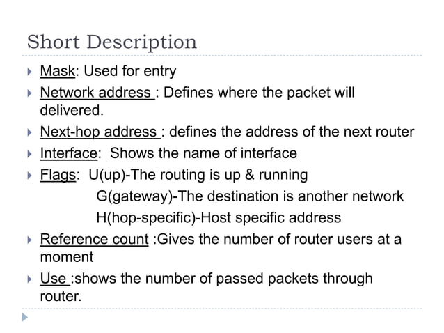 Routing, Different types of forwarding technique | PPT