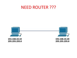 BASICS OF ROUTING IN NETWORKS | PPTX