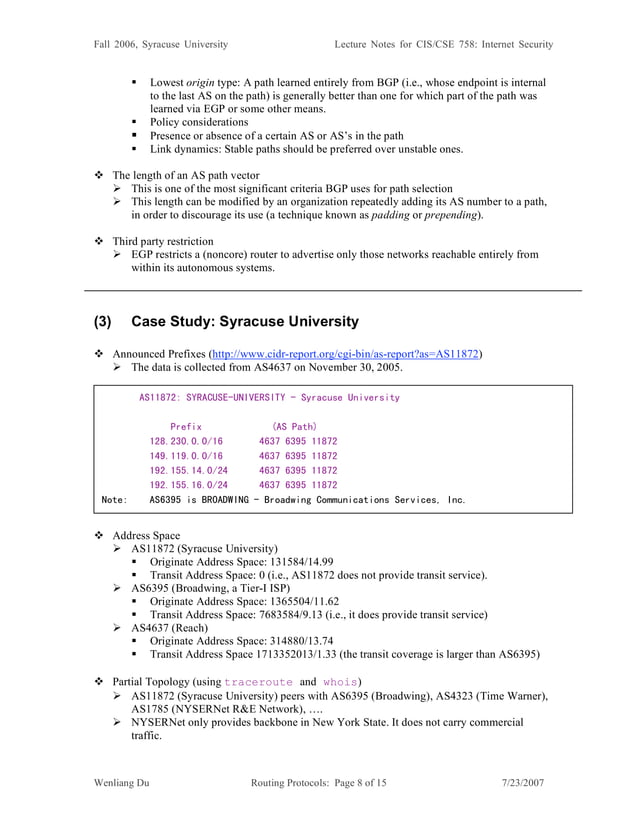 Routing Protocols | PDF | Internet | Computing