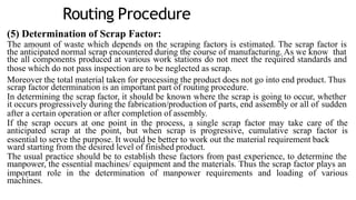 Routing.pptx scheduling and production plan | PPT