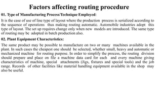 Routing.pptx scheduling and production plan | PPT