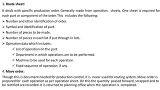 Routing.pptx scheduling and production plan | PPT