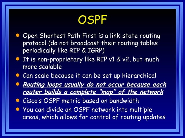 Routing and OSPF | PPT