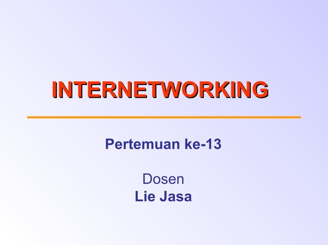 Routing dan-internetworking | PPT