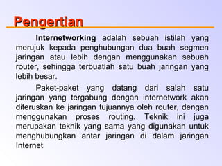 Routing dan-internetworking | PPT