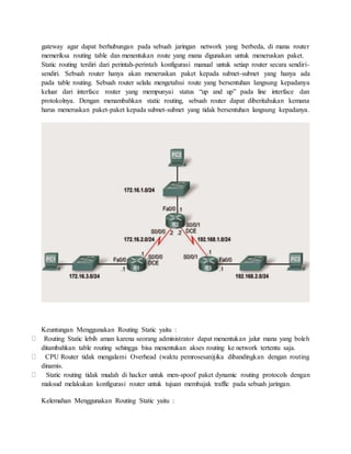 Makalah Routing - Garry Geraldy 32130110 5PTI2 | PDF
