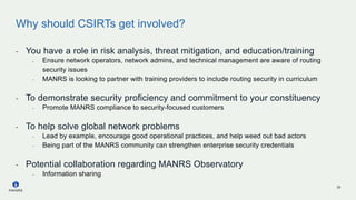Routing is at Risk - Let’s secure it together | PPT