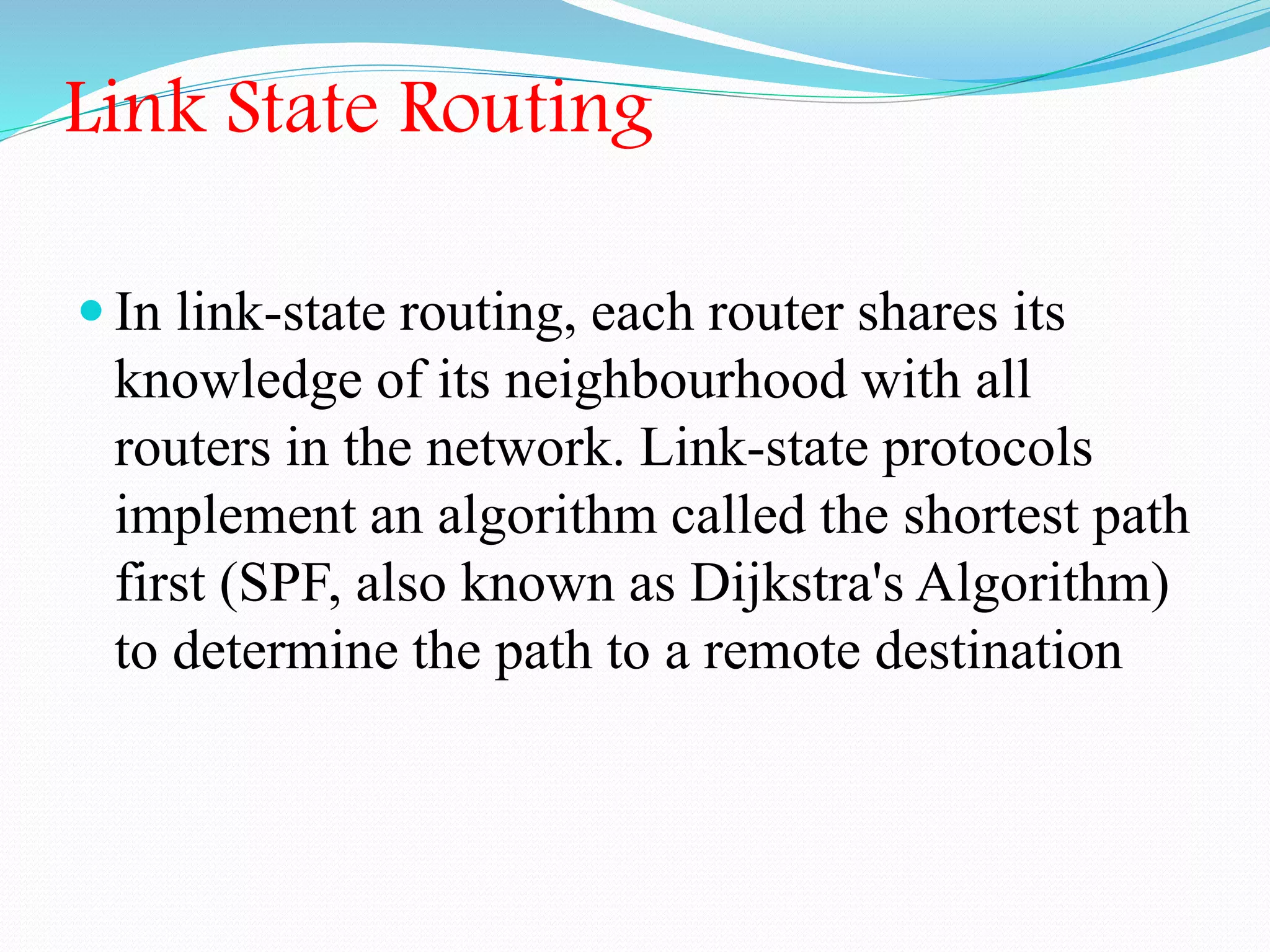 Routing algorithm | PPTX