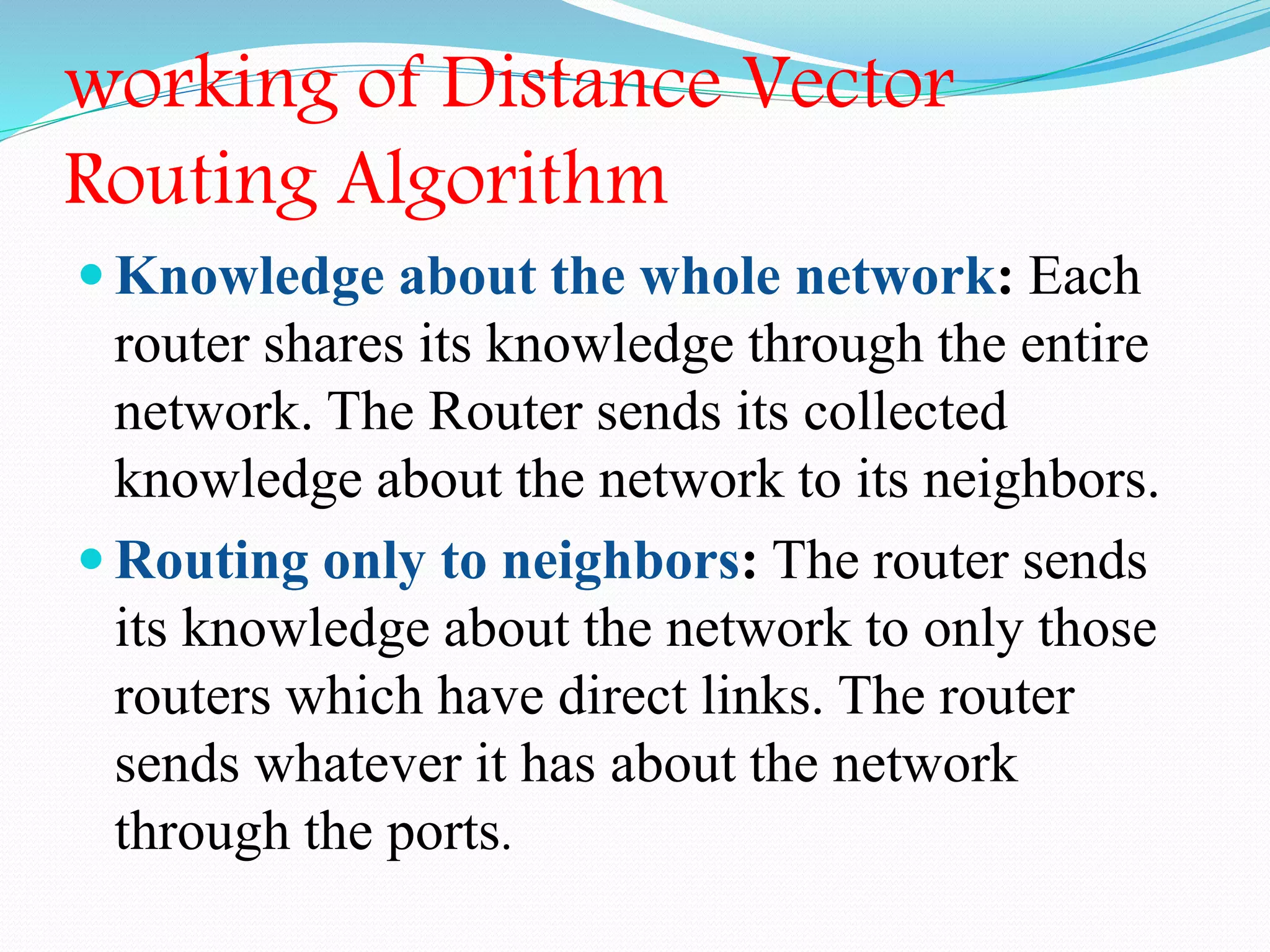 Routing algorithm | PPTX