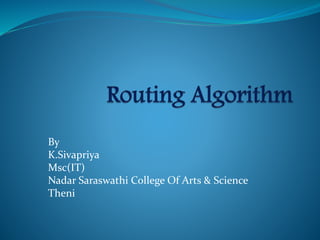 Routing algorithm | PPTX