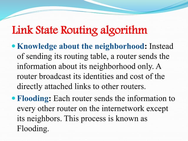 Routing algorithm | PPTX