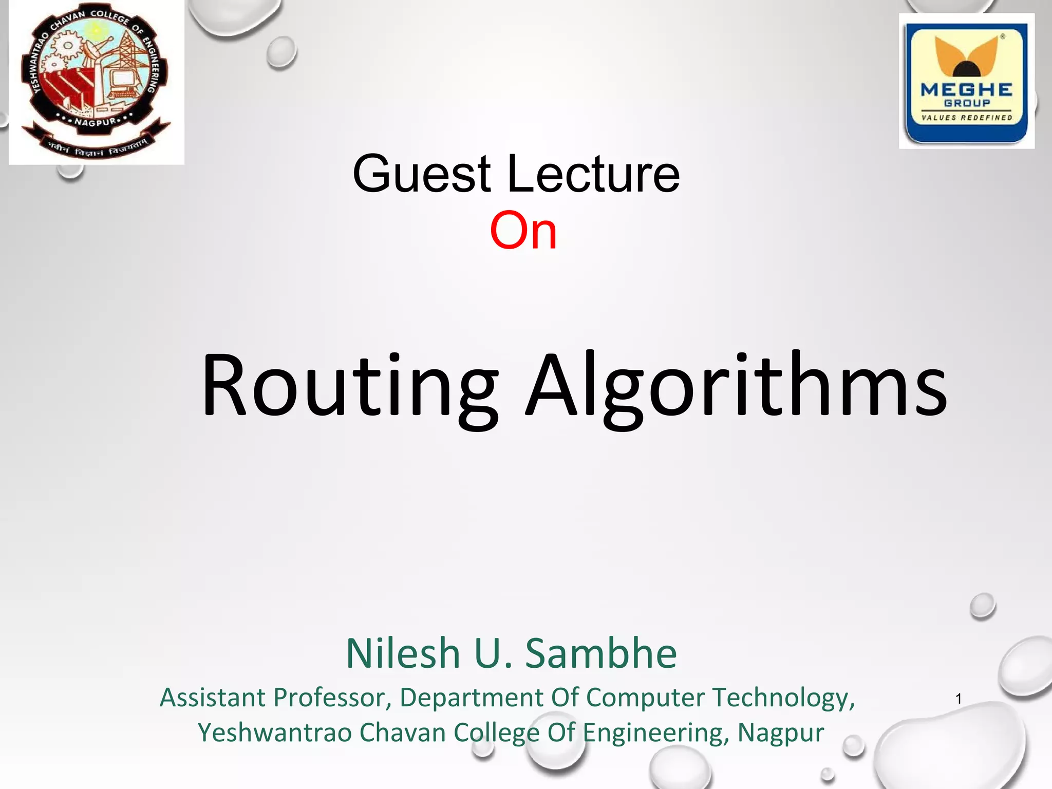 Routing Algorithm Network Layer Ppt 4124