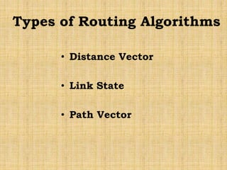 Routing algorithms | PPTX