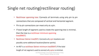 Routing and Algorithms For VLSI design.pptx | 3-D Graphics | Computer Software and Applications