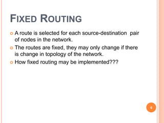 Routing and routing algorithms | PPTX