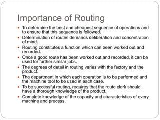 Routing and scheduling | PPTX