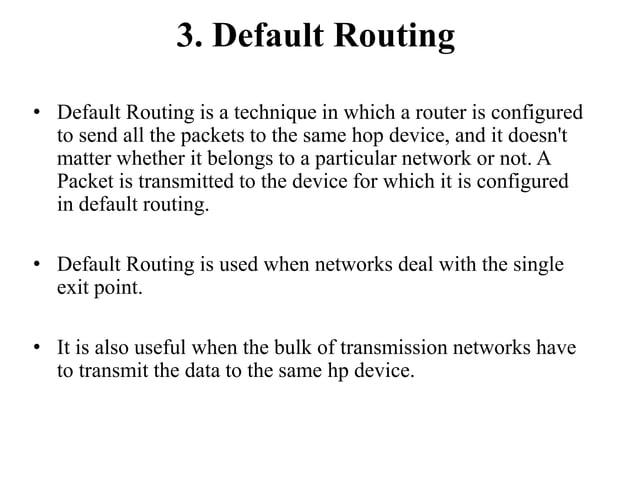 Routing and switching | PPTX | Computer Networking | Computing