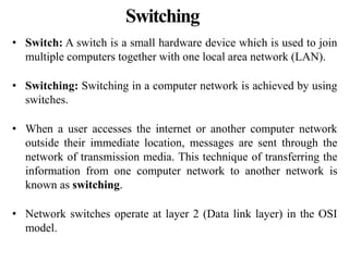 Routing and switching | PPTX