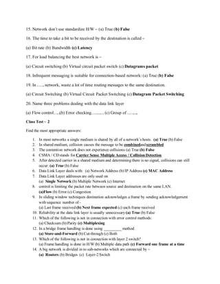 Routing and switching question1 | PDF
