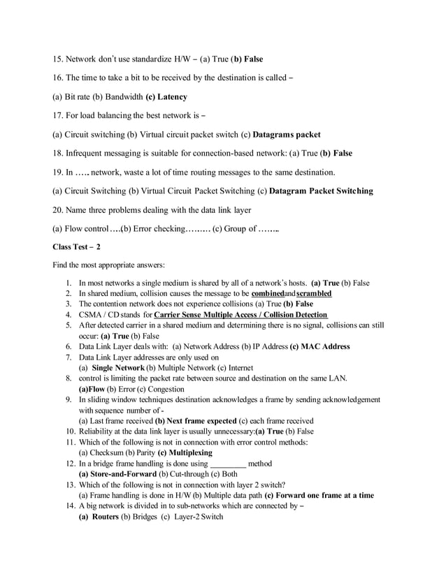 Routing and switching question1 | PDF