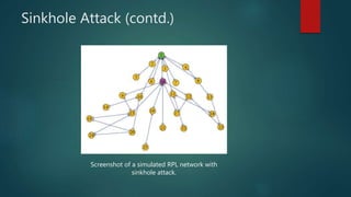 Routing attacks and counter measures in iot | PPT