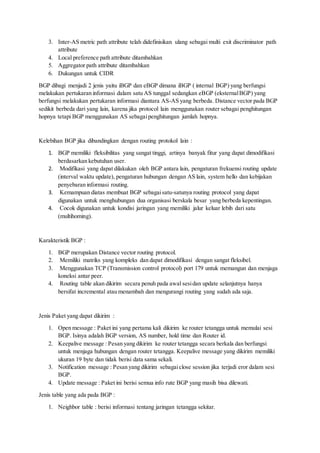 Routing (Routing Statis dan Routing Dinamis) | DOCX