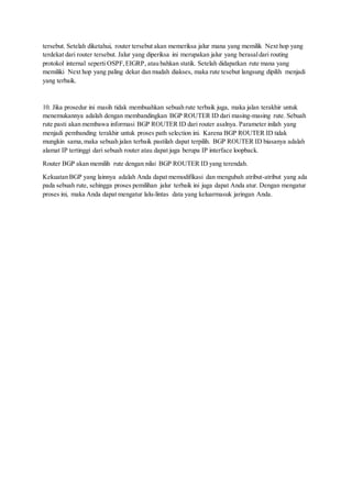 Routing (Routing Statis dan Routing Dinamis) | DOCX