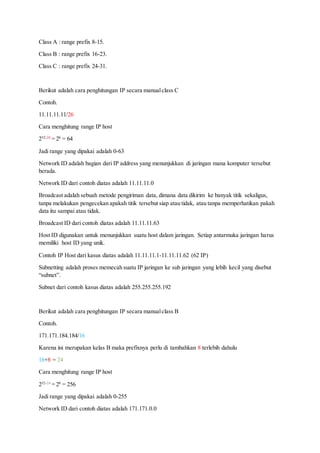 Routing (Routing Statis dan Routing Dinamis) | DOCX