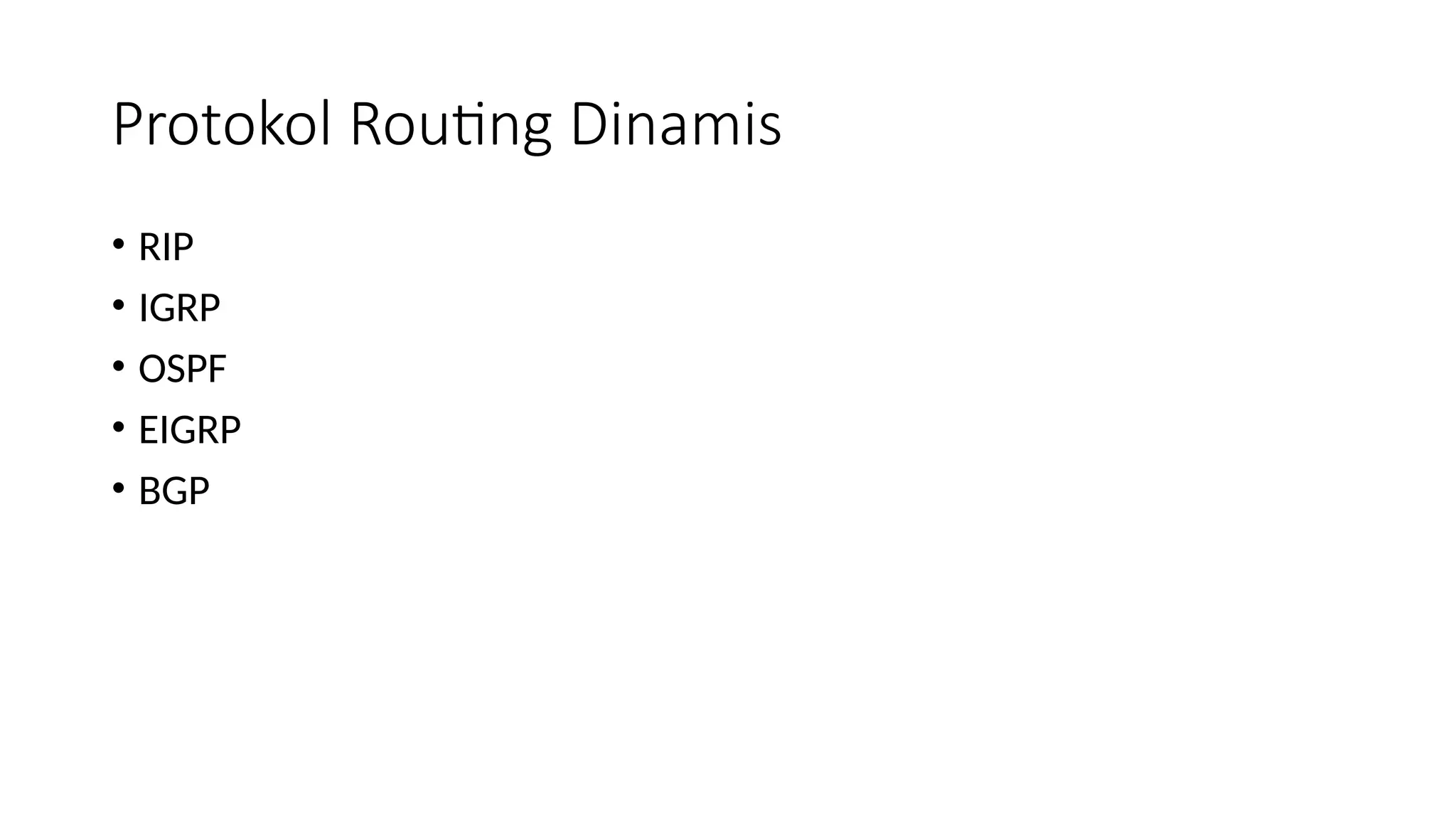 Materi Jaringan Komputer - Routing Dinamis | PPTX