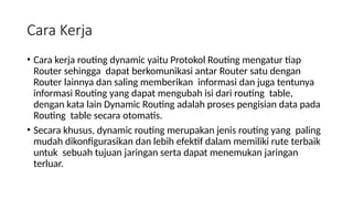 Materi Jaringan Komputer - Routing Dinamis | PPTX