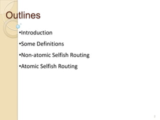 Routing games | PPT
