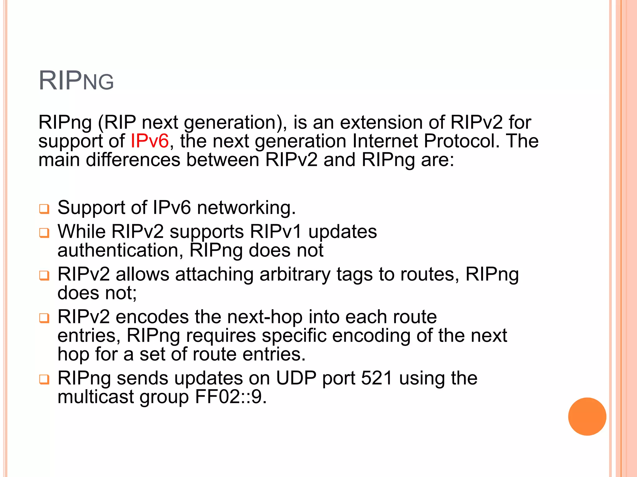 Routing Information Protocol | PPTX