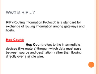 Routing Information Protocol | PPTX