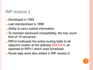 Routing Information Protocol | PPTX