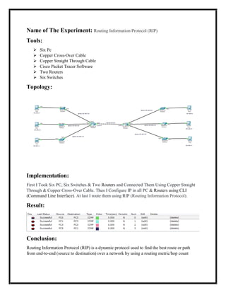 Routing information protocol (RIP) | PDF