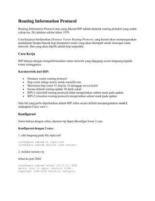 Routing information protocol v 2 | PDF
