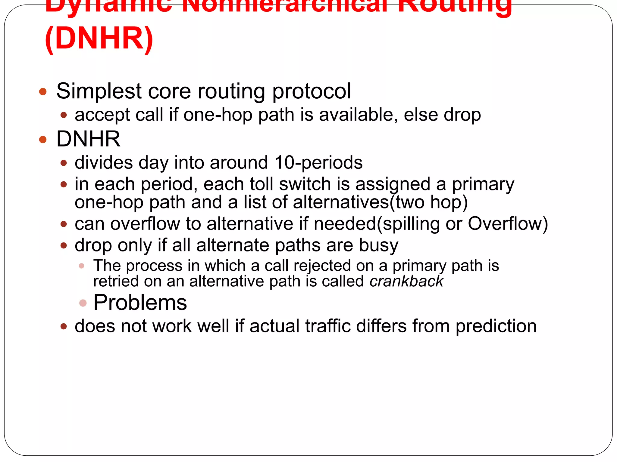 Routing in telephone networks | PPTX