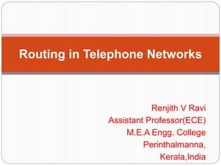 Routing in telephone networks | PPTX