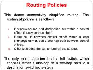 Routing in telephone networks | PPTX