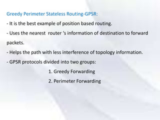 Routing in vanet | PPTX