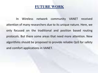 Routing in vanet | PPT