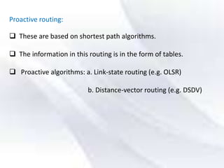 Routing in vanet | PPTX