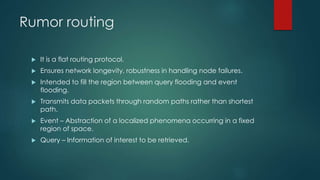 Routing in Wireless Sensor Network | PPTX