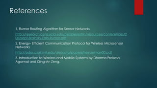 Routing in Wireless Sensor Network | PPTX